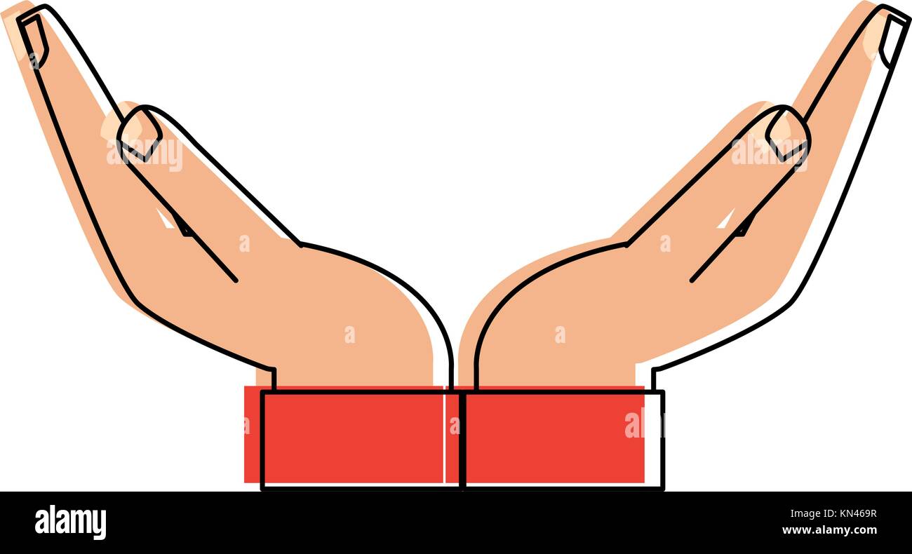 Human hands with palm open Stock Vector Image & Art - Alamy