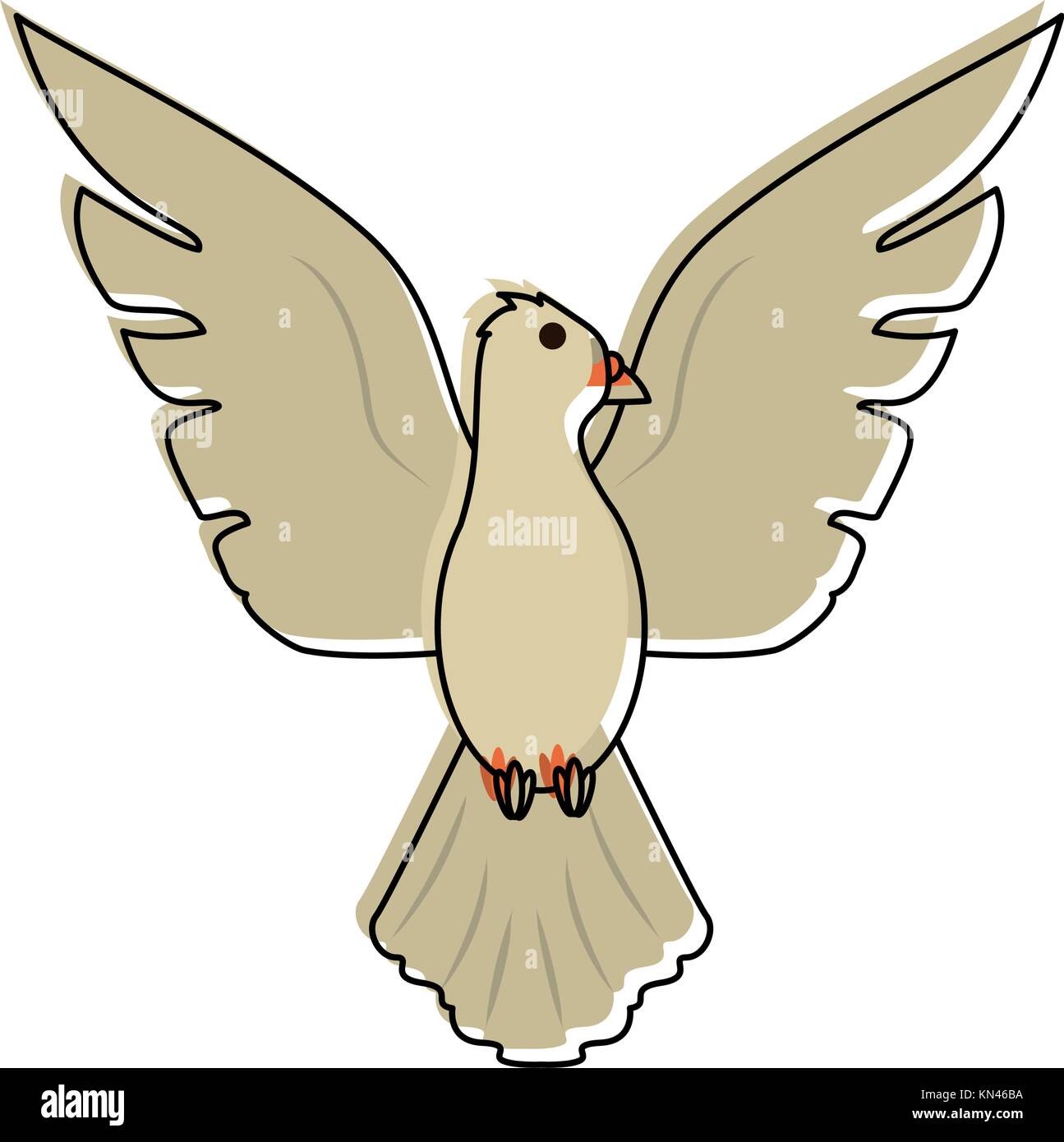 Dove bird cartoon Stock Vector Image & Art - Alamy