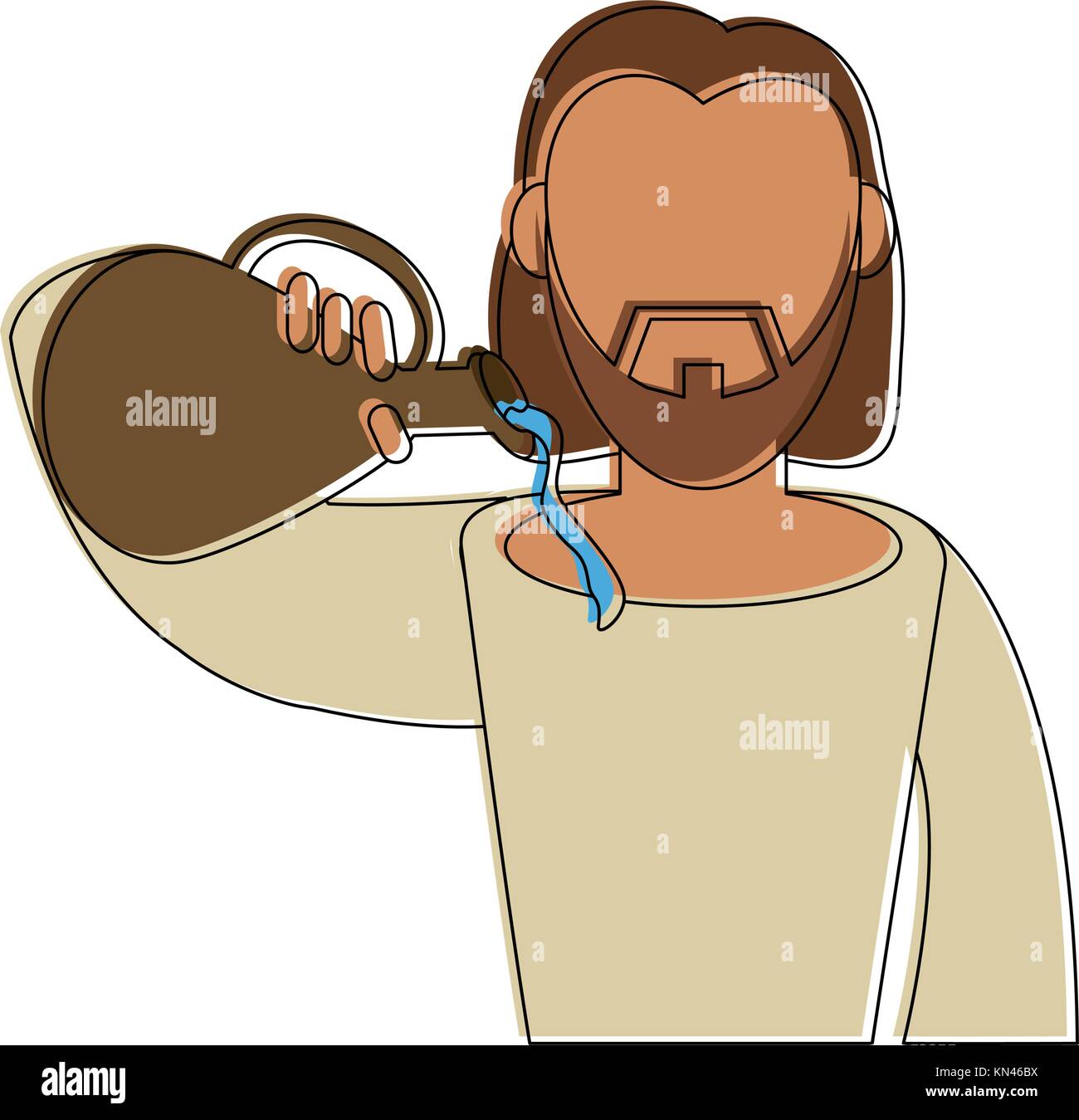Drawing jesus christ miracle water hi-res stock photography and images ...