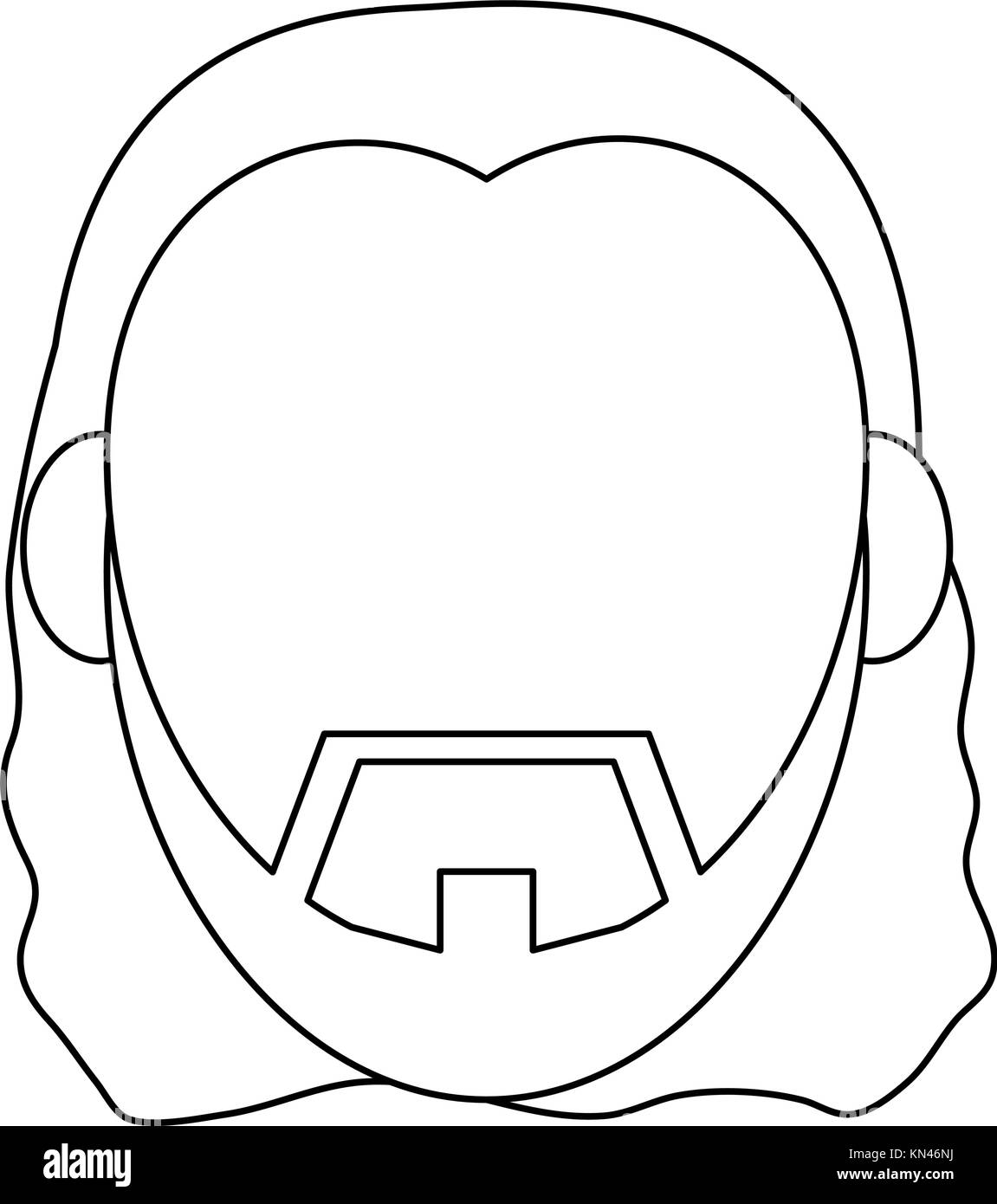 Jesus face cartoon Stock Vector Image & Art - Alamy