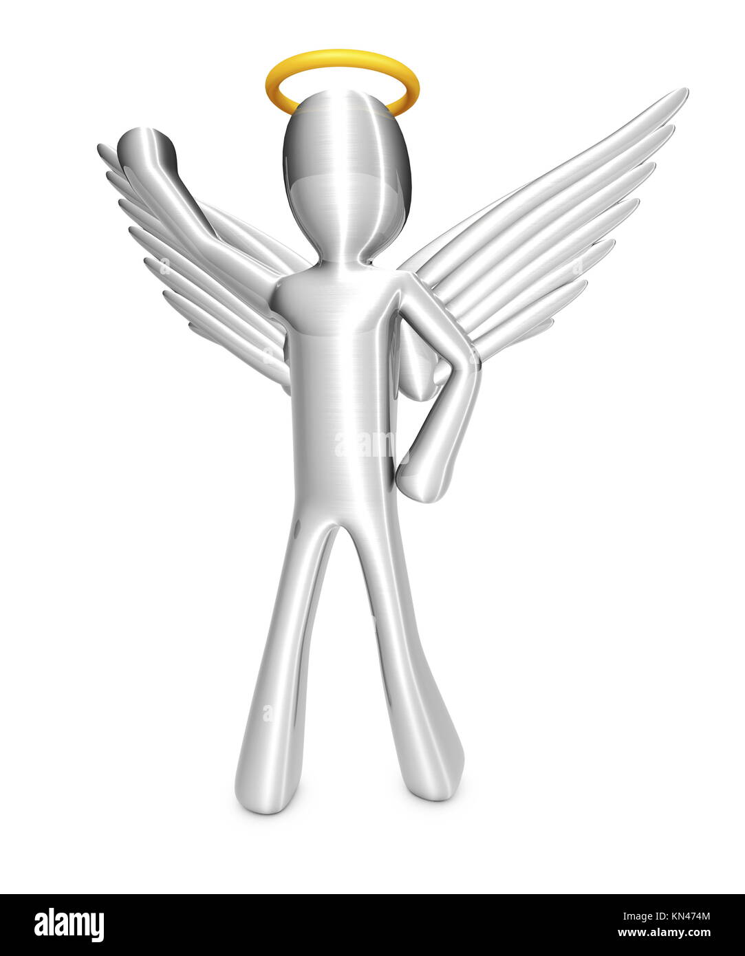 Cute Angel Cartoon Render Cut Out Stock Images & Pictures - Alamy