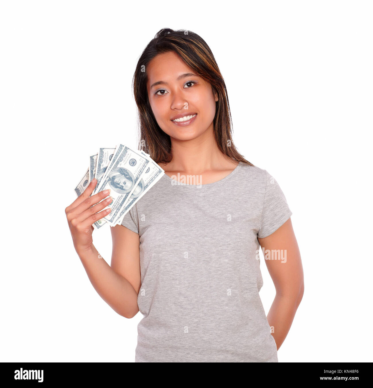 Asian woman cash hi-res stock photography and images - Alamy