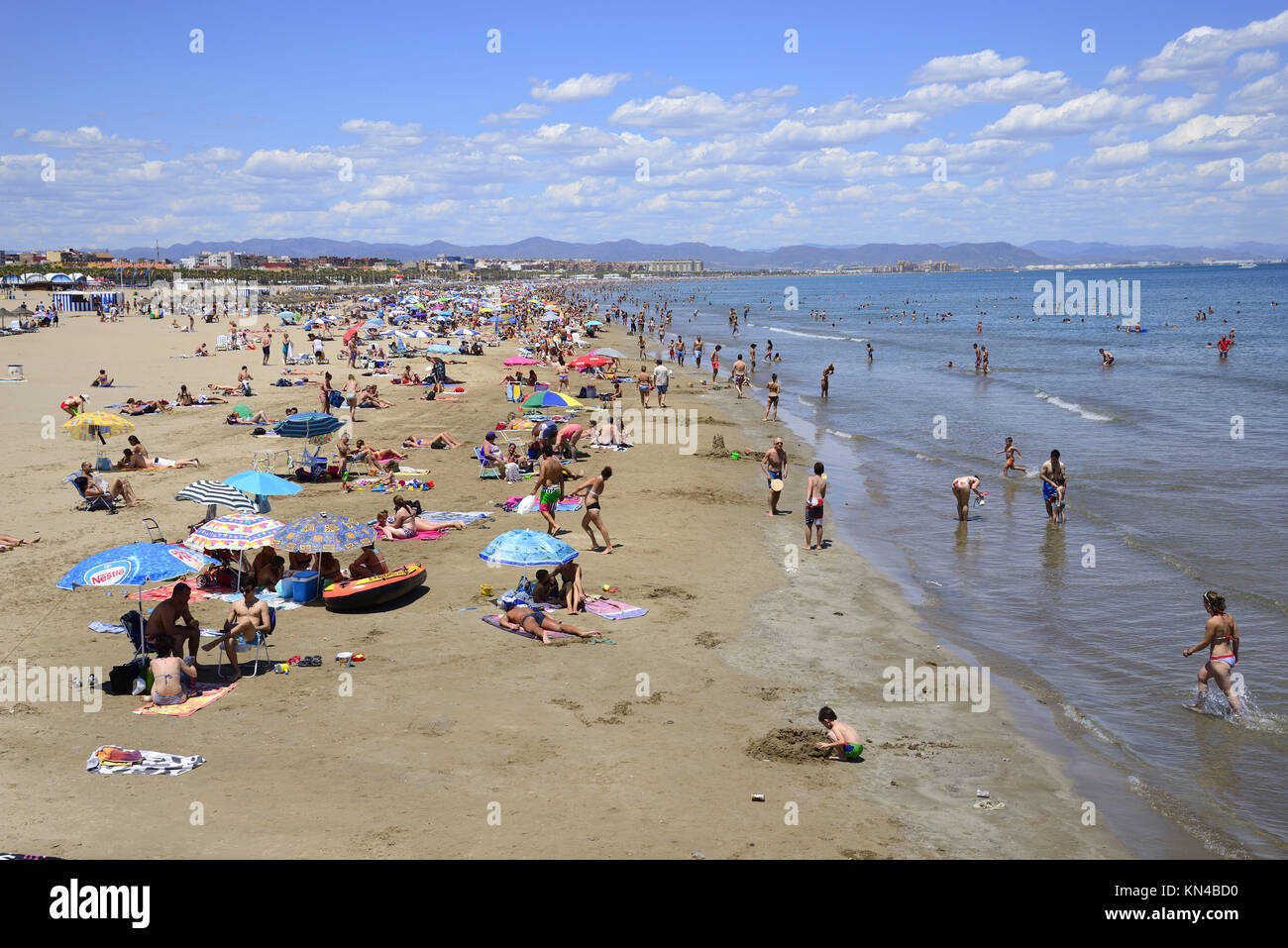 Valencia Beach Spain City Stock Photos & Valencia Beach Spain City ...