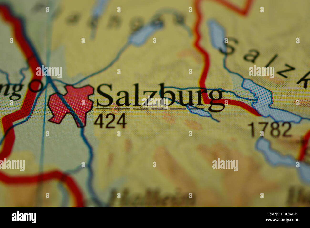 Map of salzburg hi-res stock photography and images - Alamy