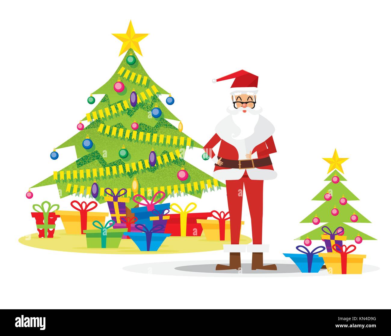 Christmas holiday red decorated Stock Vector Images - Alamy