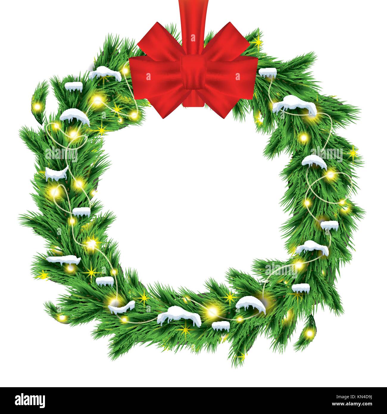 Round fir frame red Stock Vector Images - Alamy