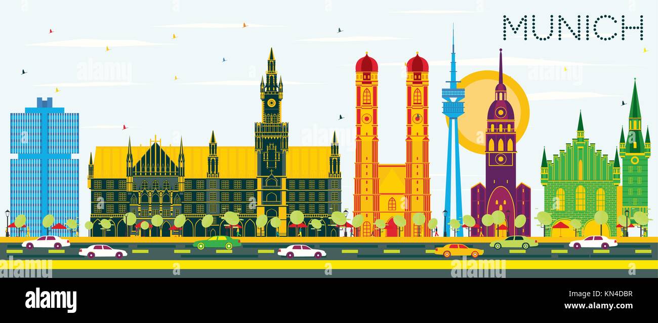 Munich vector hi-res stock photography and images - Alamy