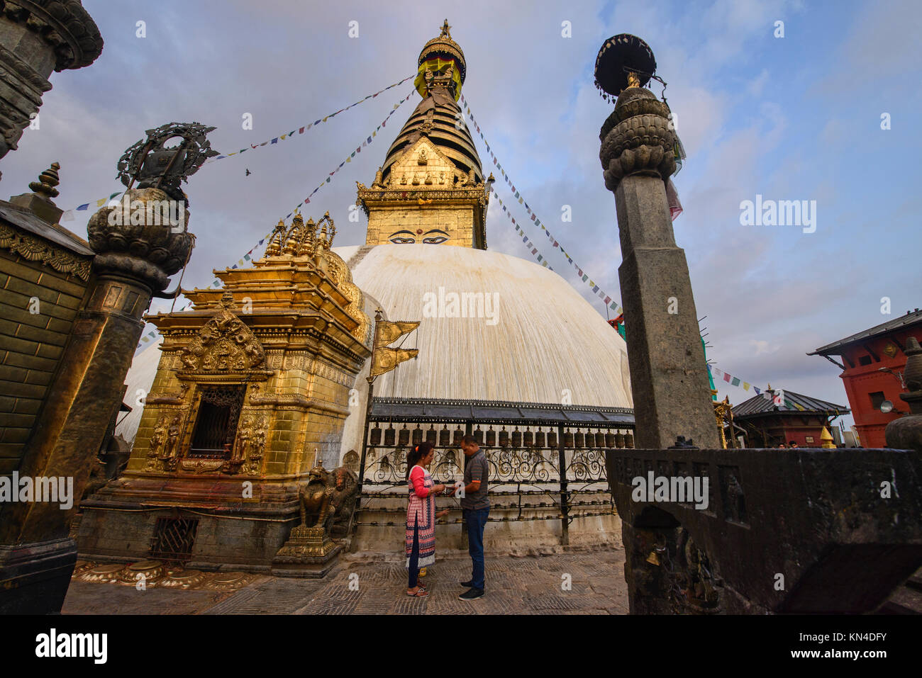 Swayambhunath, the Monkey Temple, Kathmandu, Nepal Stock Photo - Alamy
