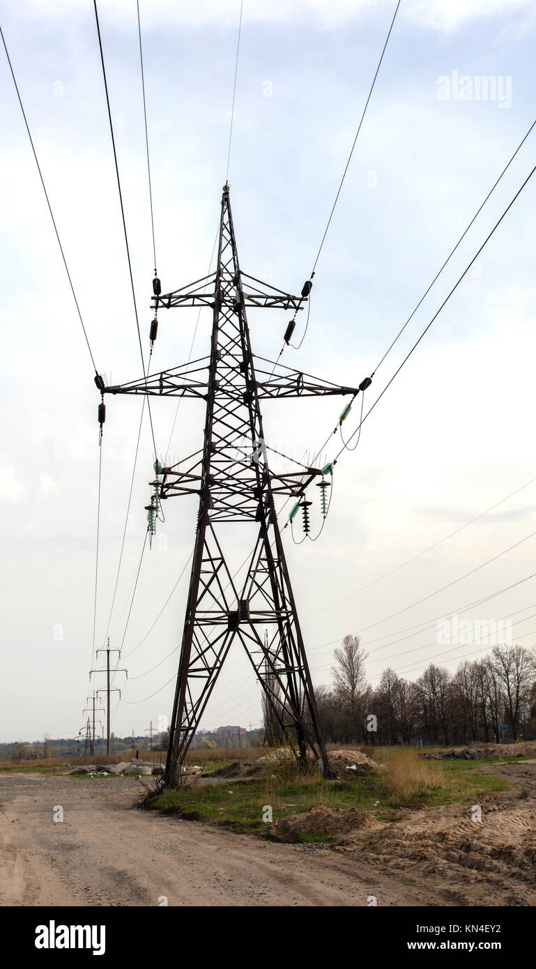 power line, electric pole, electricity Stock Photo - Alamy