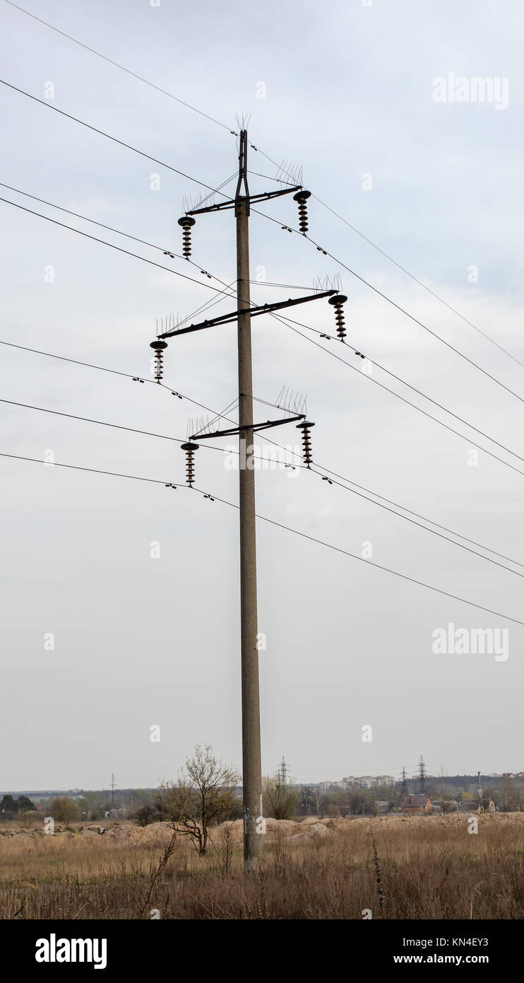 power line, electric pole, electricity Stock Photo - Alamy