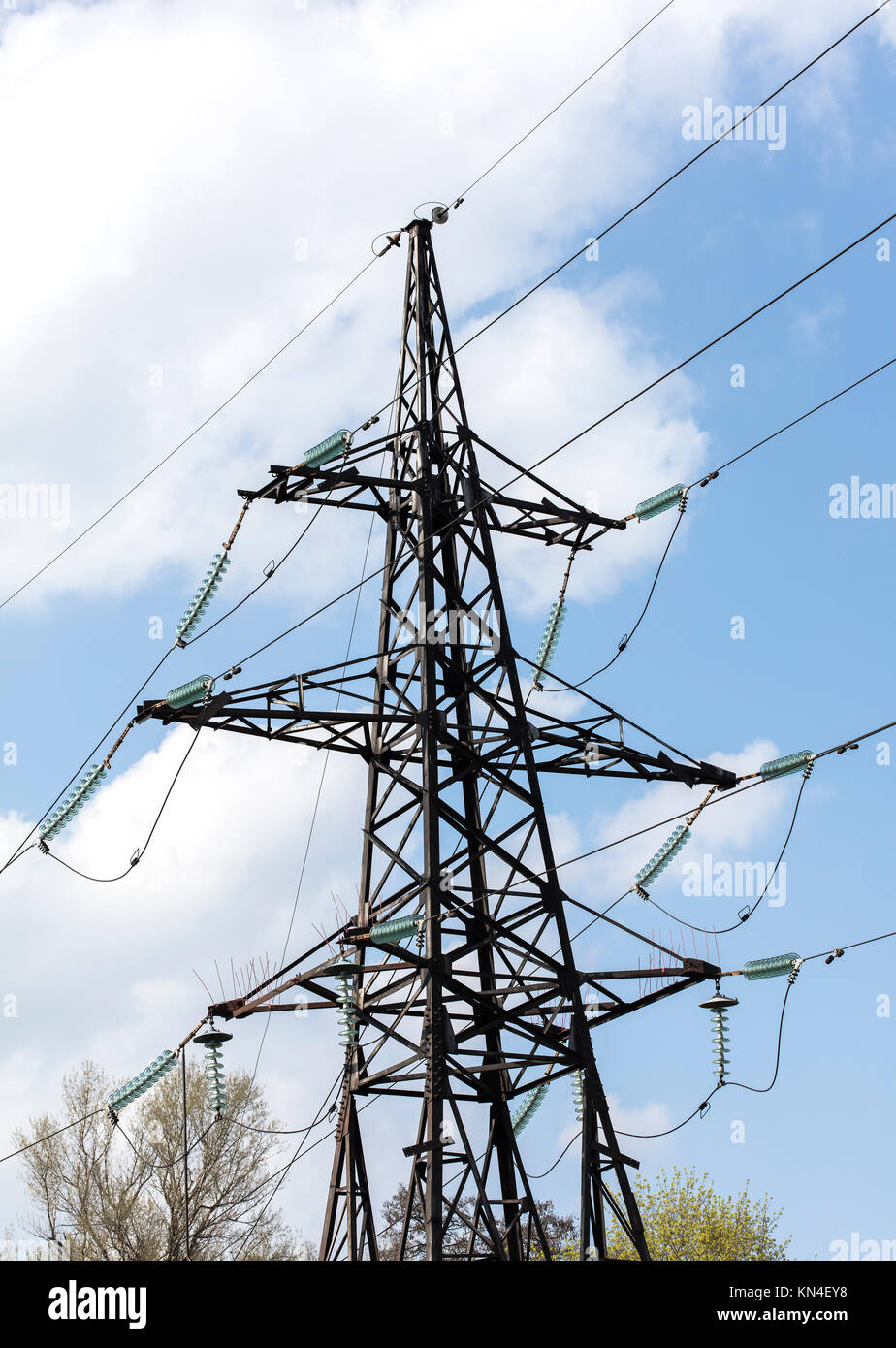 power line, electric pole, electricity Stock Photo - Alamy