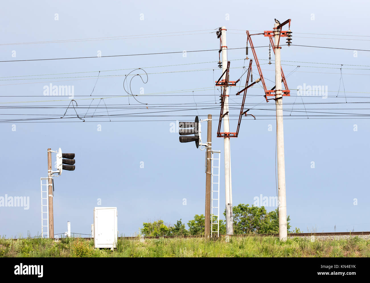 power line, electric pole, electricity Stock Photo - Alamy