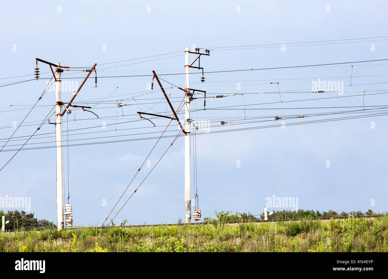 power line, electric pole, electricity Stock Photo - Alamy