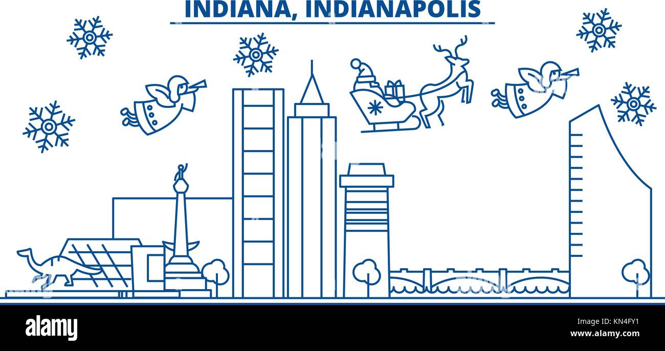 Indianapolis panorama Stock Vector Images - Alamy