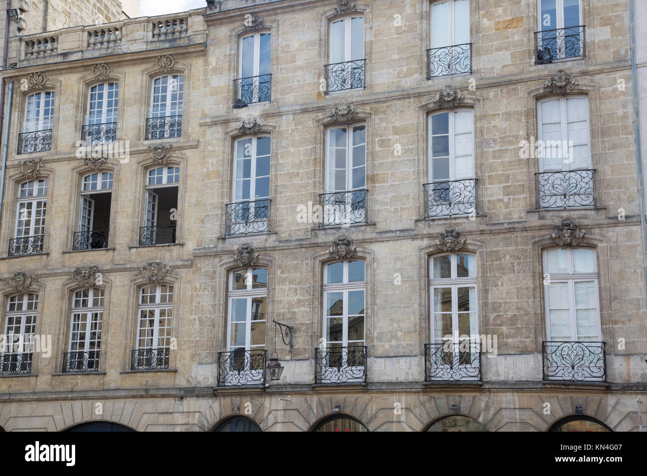 Facade on Parlement Square, Bordeaux; France Stock Photo - Alamy