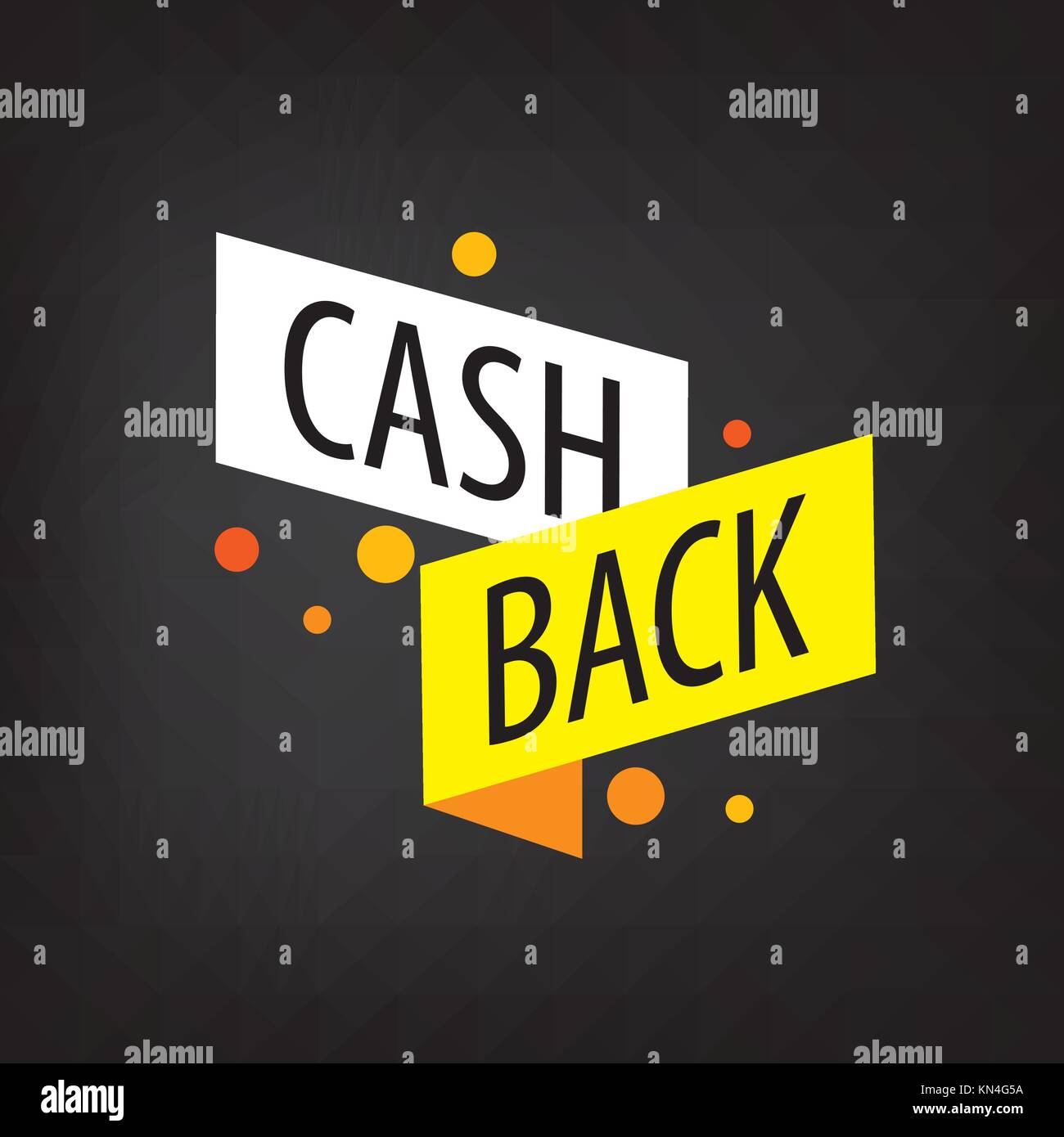 Ribbon cashback symbol logo Stock Vector Images - Alamy