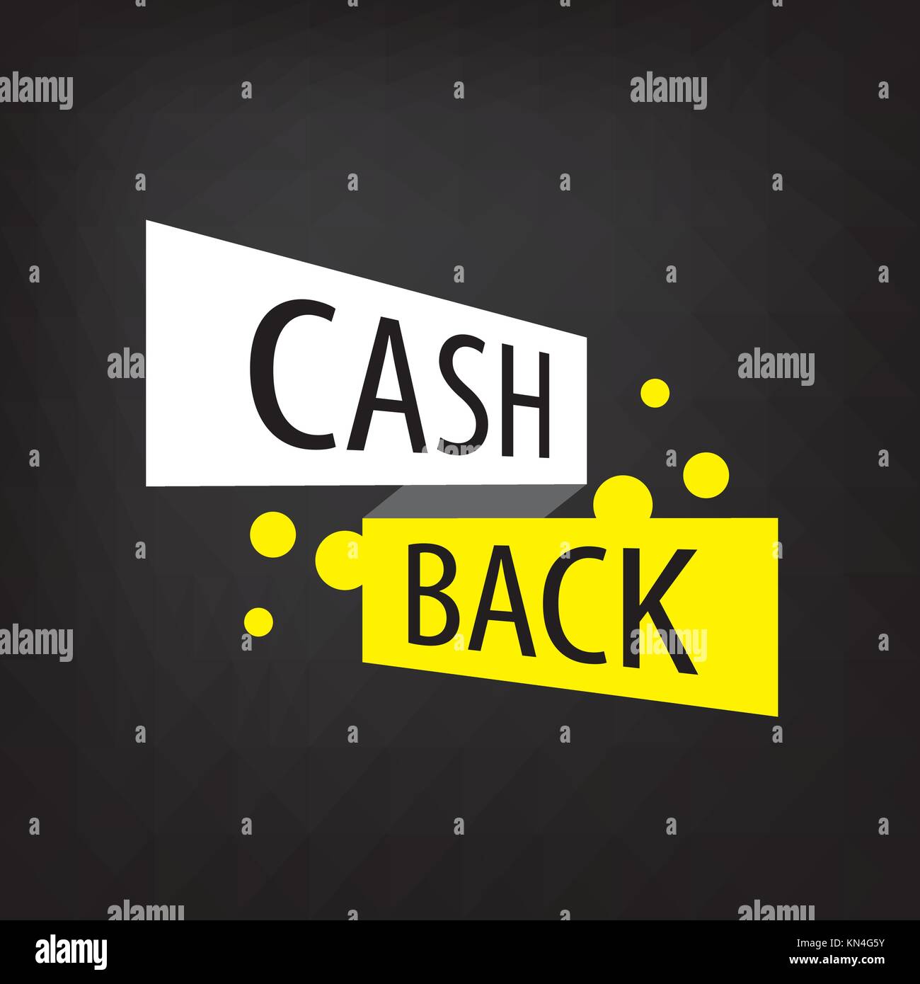 Ribbon cashback symbol logo Stock Vector Images - Alamy