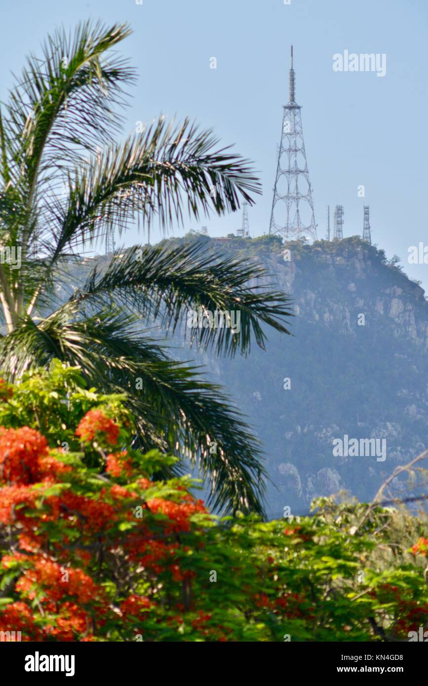 Mount Stuart as seen from the Ross River, Townsville, Queensland ...