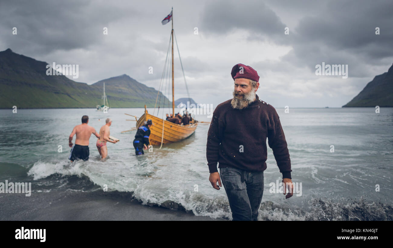 Faroe islands boat hi-res stock photography and images - Alamy