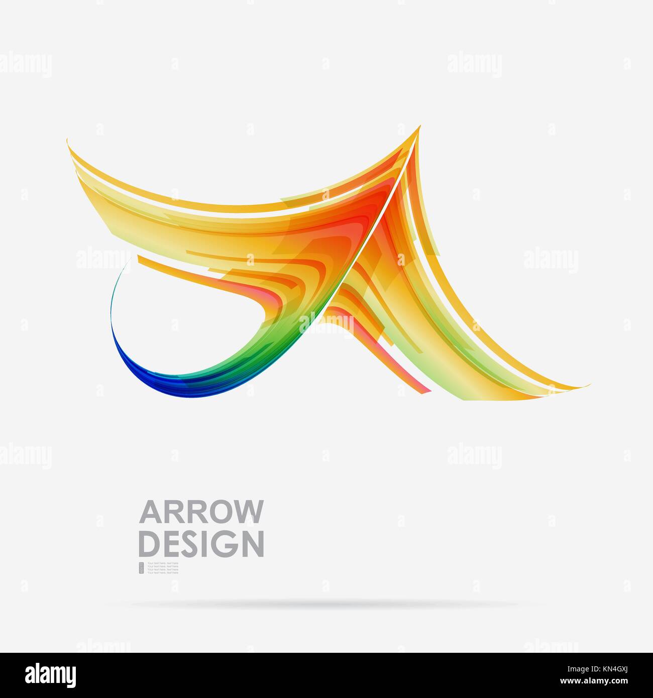 Colorful arrow design on white background Stock Vector Image & Art - Alamy