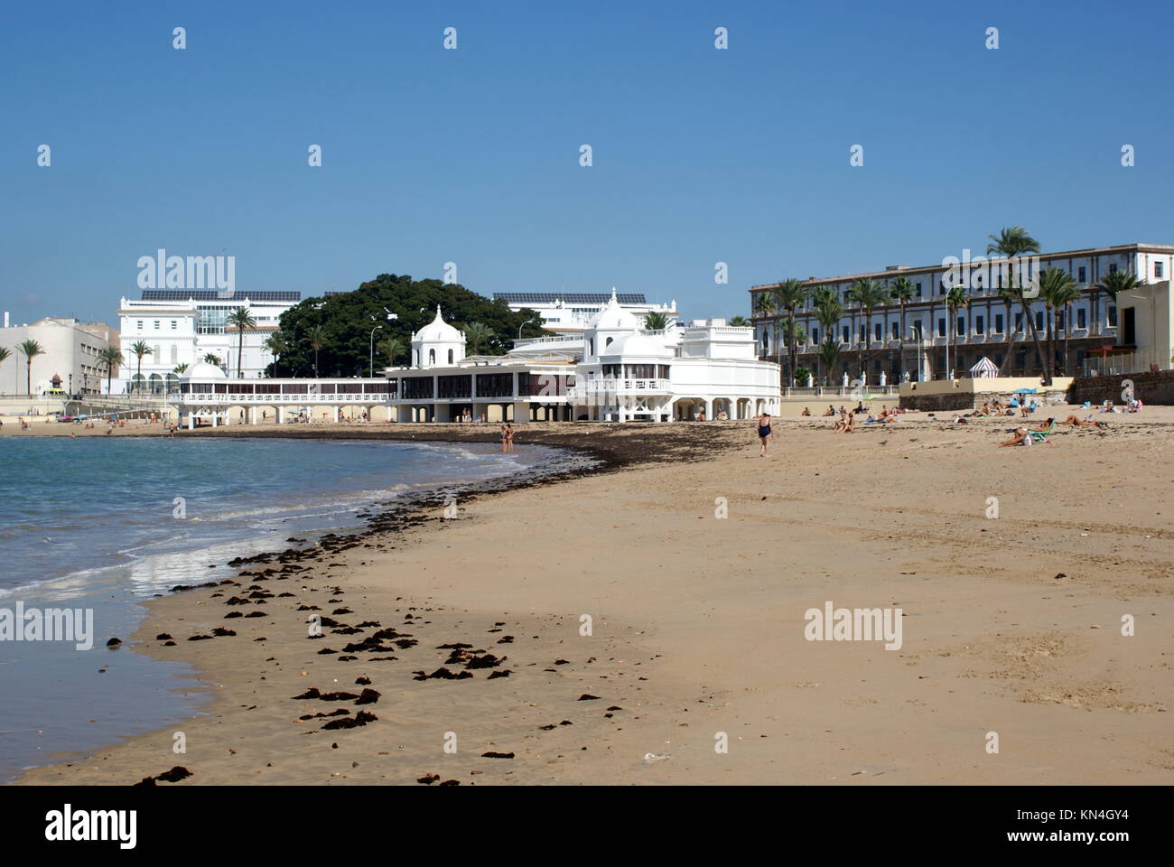 La Caleta beach, Cadiz, Spain Stock Photo - Alamy