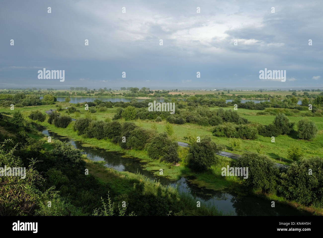 Empty river canal, Pomerania, Poland Stock Photo - Alamy