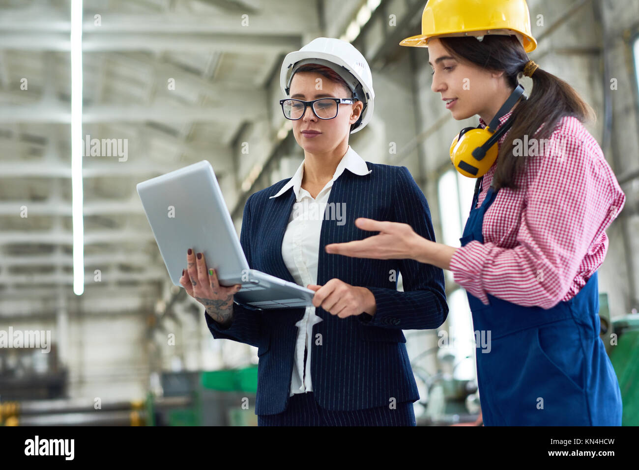 Taking Inventory at Production Department Stock Photo - Alamy