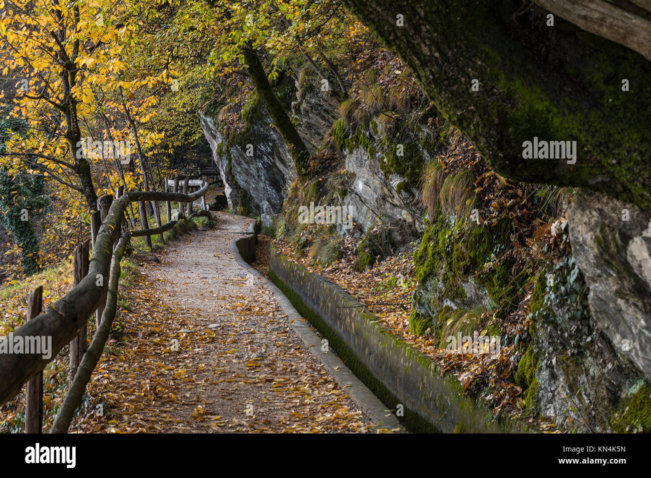 Marlinger Waalweg, South Tyrol, Italy Stock Photo - Alamy