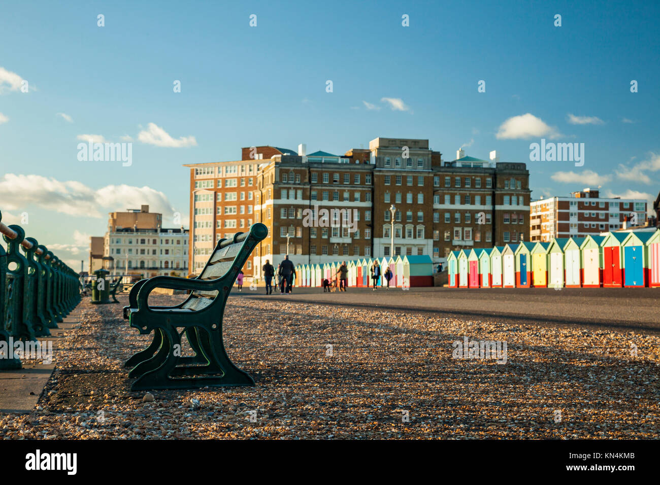 Brighton seafront bench hi-res stock photography and images - Alamy