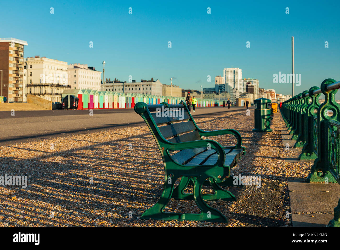 Brighton seafront bench hi-res stock photography and images - Alamy