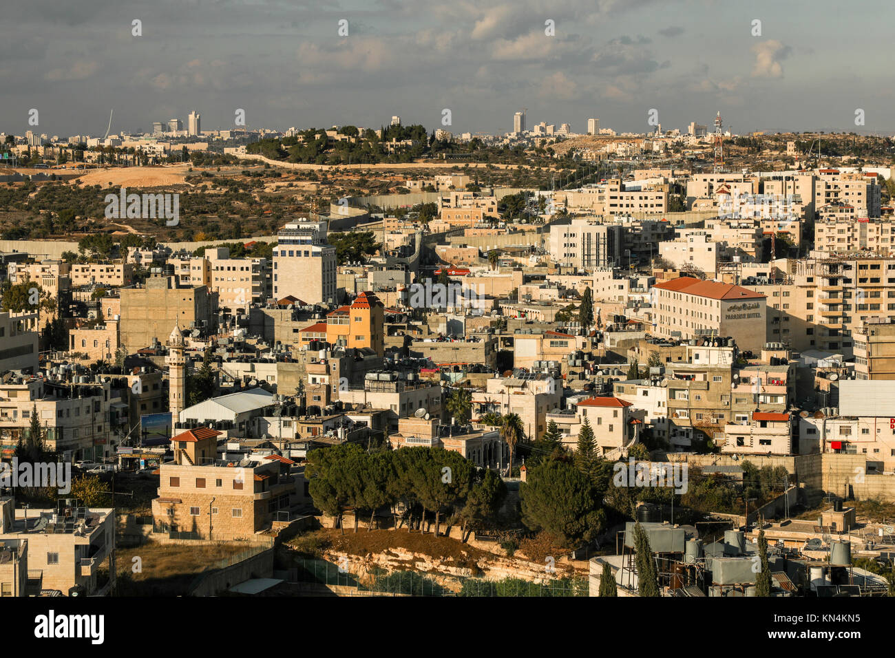 Aerial west bank wall israel hi-res stock photography and images - Alamy