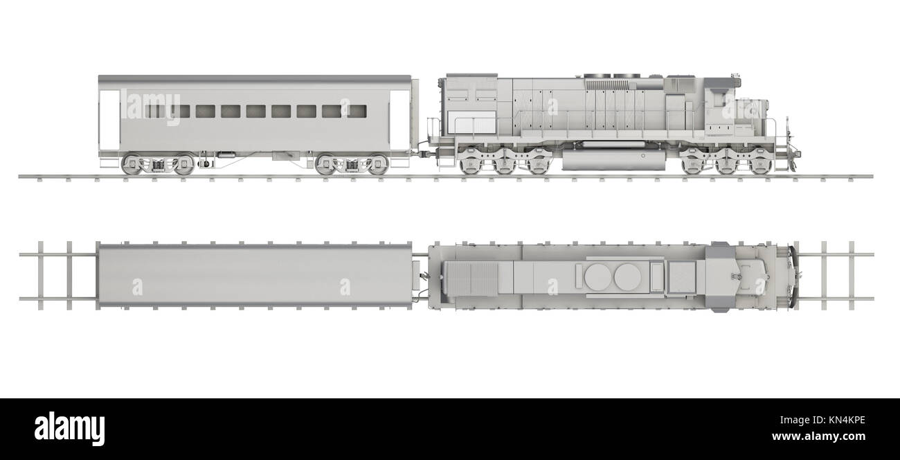 Metal Train Side View