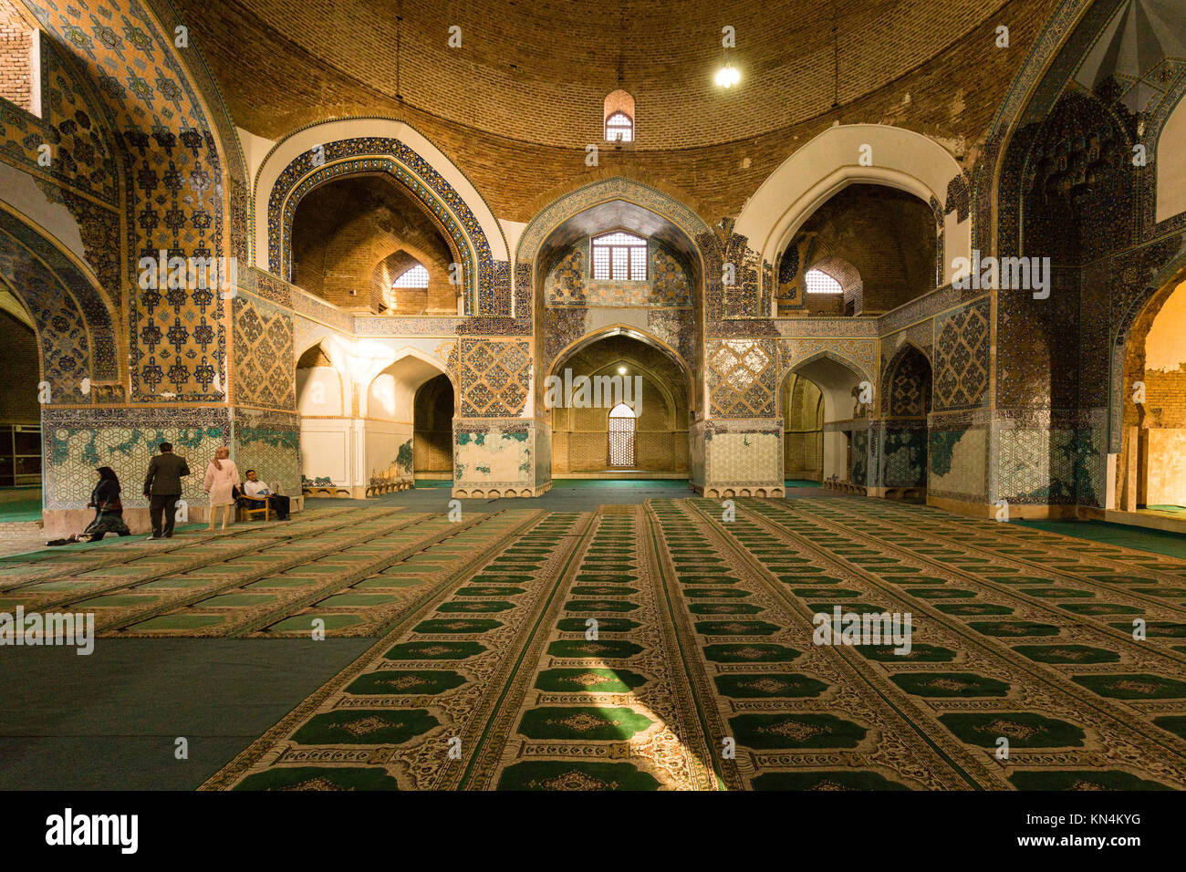 Inside the Blue Mosque or Kabud Mosque, Tabriz, Iran Stock Photo - Alamy