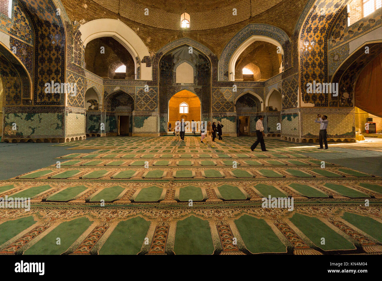 Inside the Blue Mosque or Kabud Mosque, Tabriz, Iran Stock Photo - Alamy