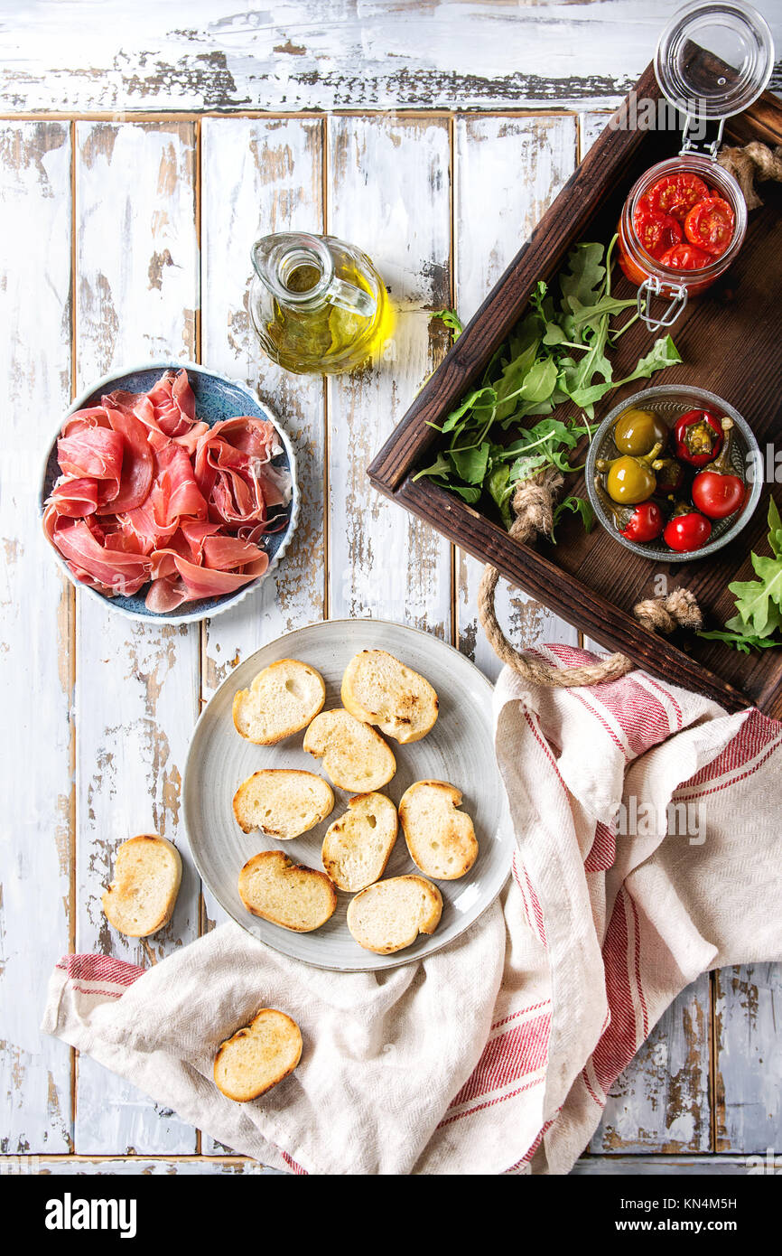 Ingredients for tapas Stock Photo - Alamy