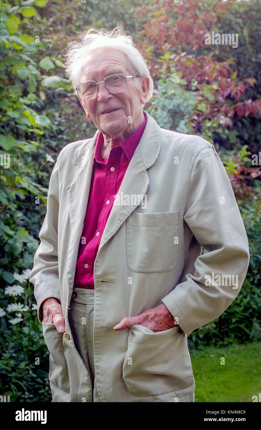 Author Anthony Buckeridge at home in 1998 Stock Photo - Alamy