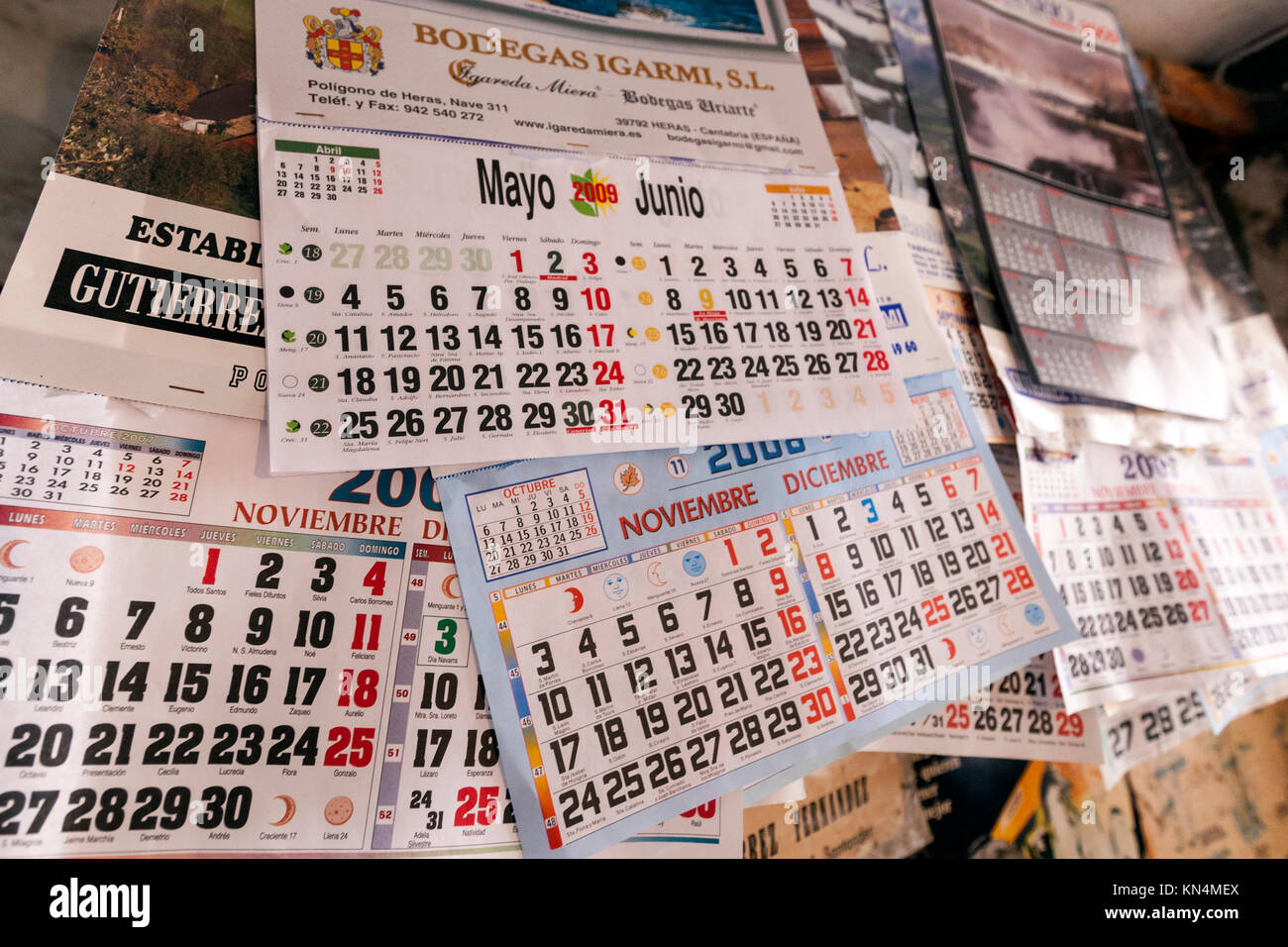 Old calendars hi-res stock photography and images - Alamy