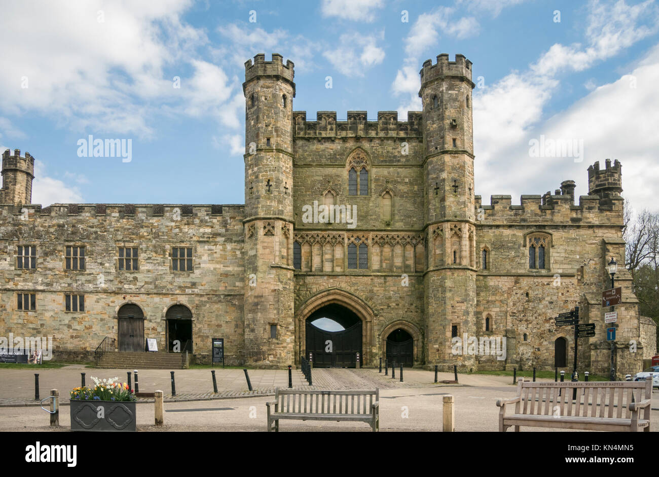Battle Abbey entrance, built on the site of the Battle of Hastings ...