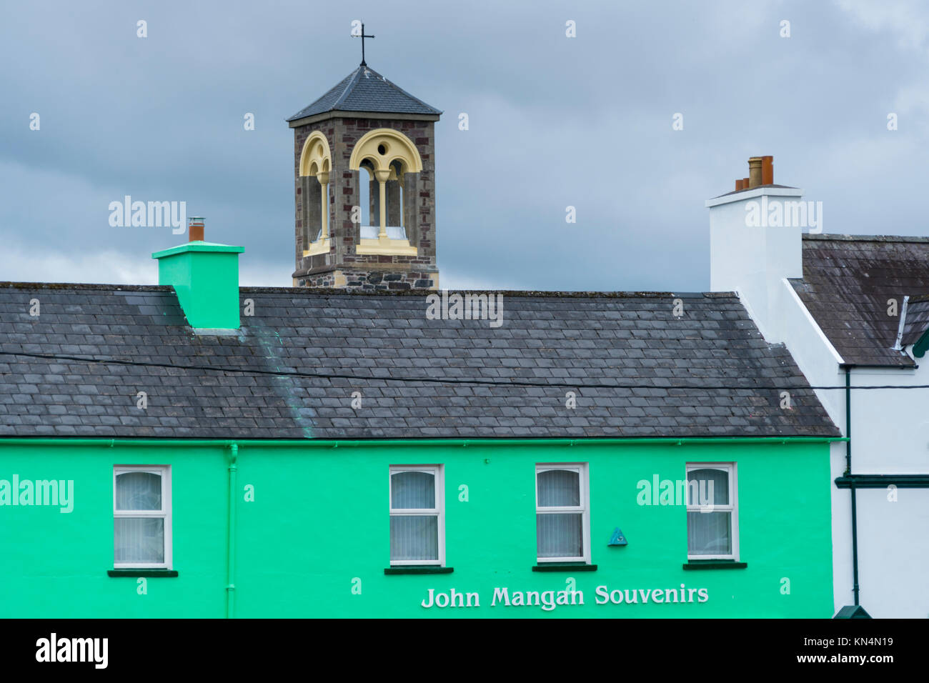 Sneem Village, Ring of Kerry Trail, Iveragh Peninsula, County Kerry ...