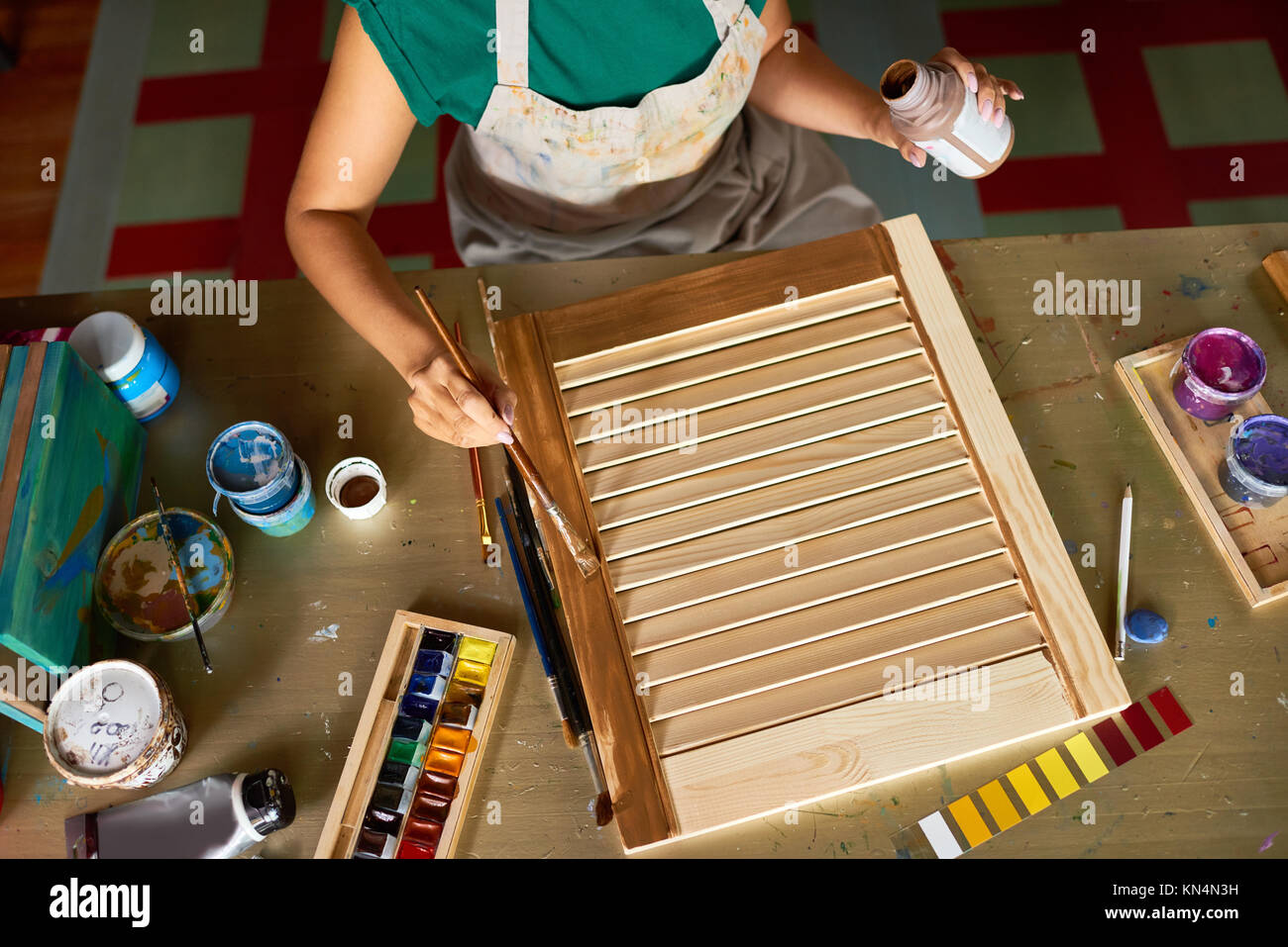 Above View of DIY Process Stock Photo - Alamy