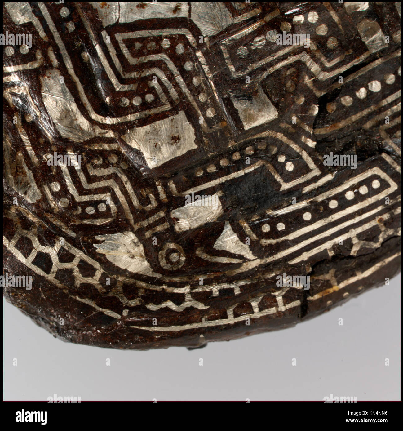 A Frankish belt buckle dating to around 600 CE, made of iron with ...