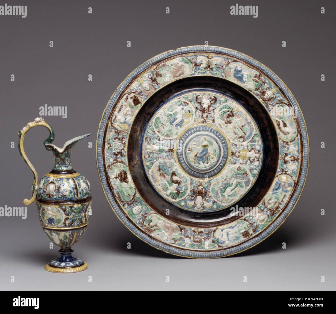 This late 16th to early 17th-century basin is a fine example of lead ...