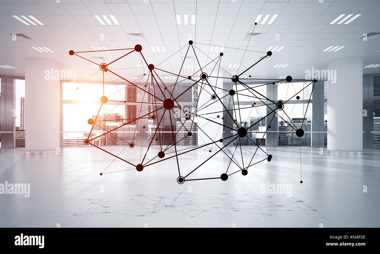 Networking and wireless connection as concept for effective modern ...