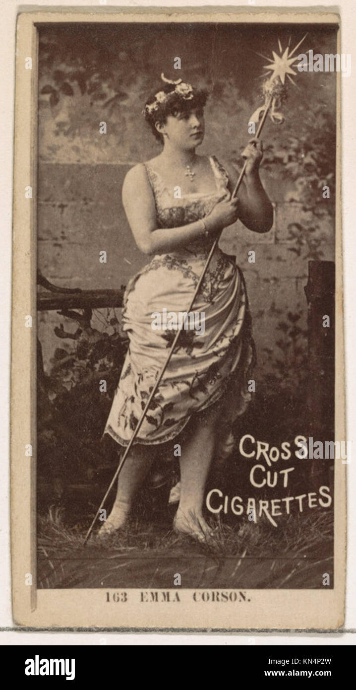 This albumen photograph features Emma Corson from the Actors and ...