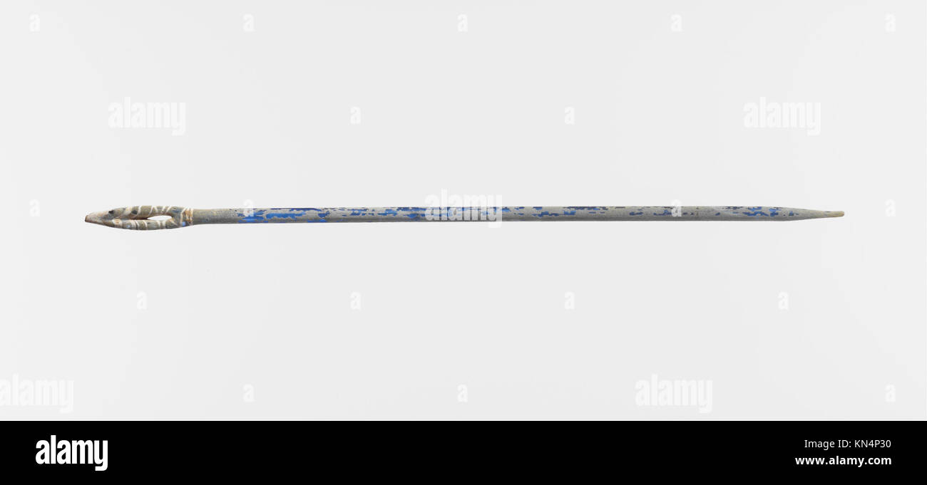 This glass needle, MET DP166242, is an ancient tool made of glass ...