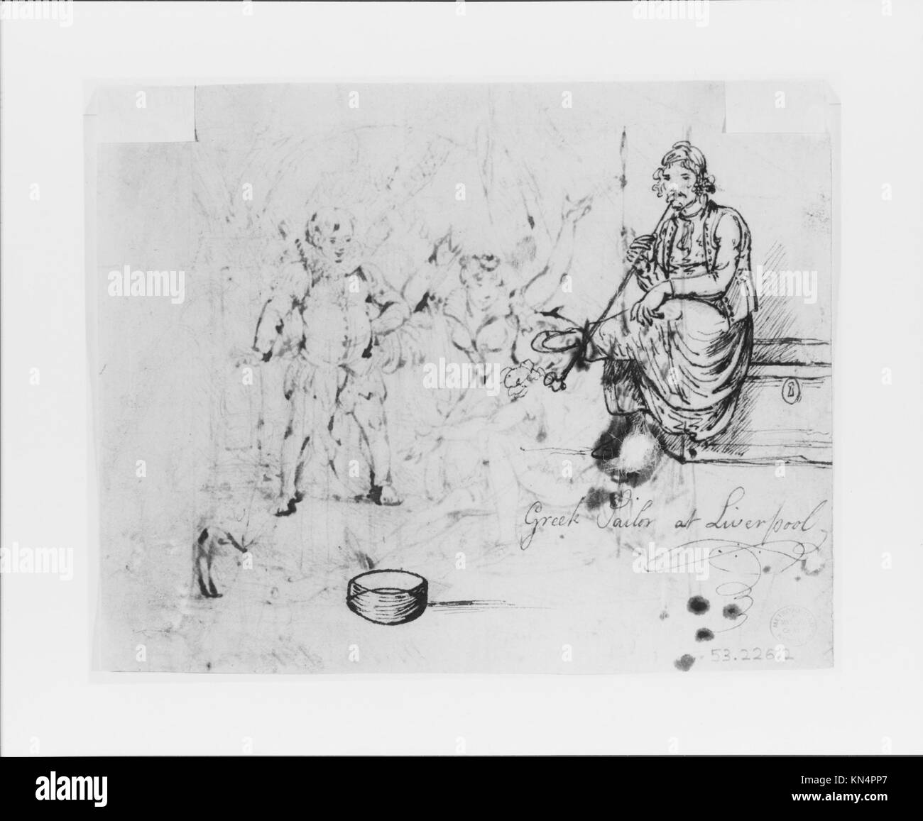 A depiction of a Greek sailor in Liverpool, reflecting the maritime ...