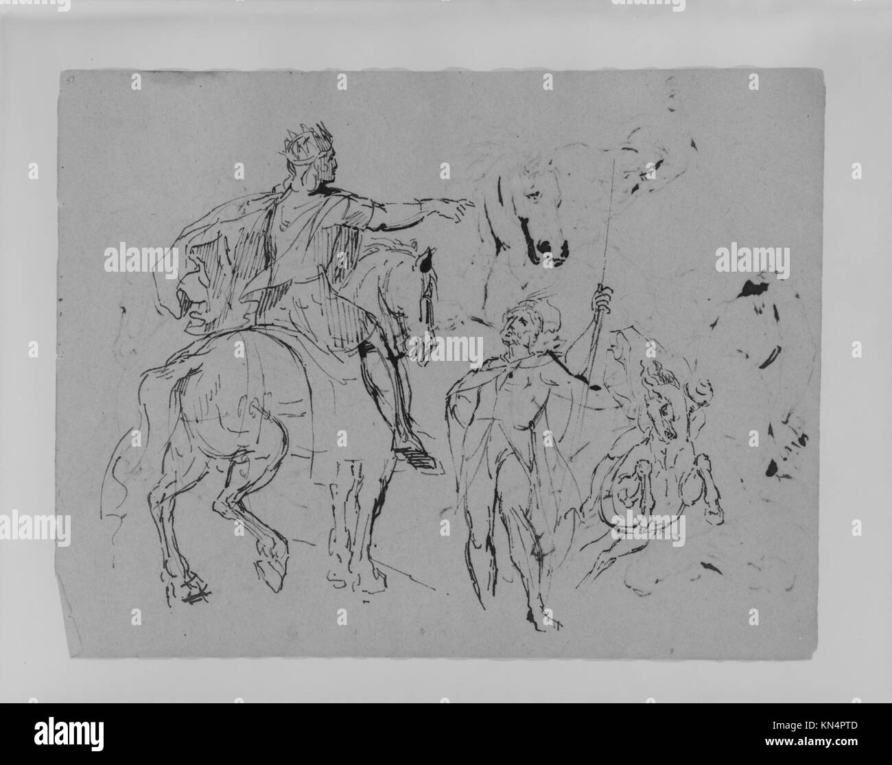 This sketchbook drawing from the MET collection offers insight into the ...