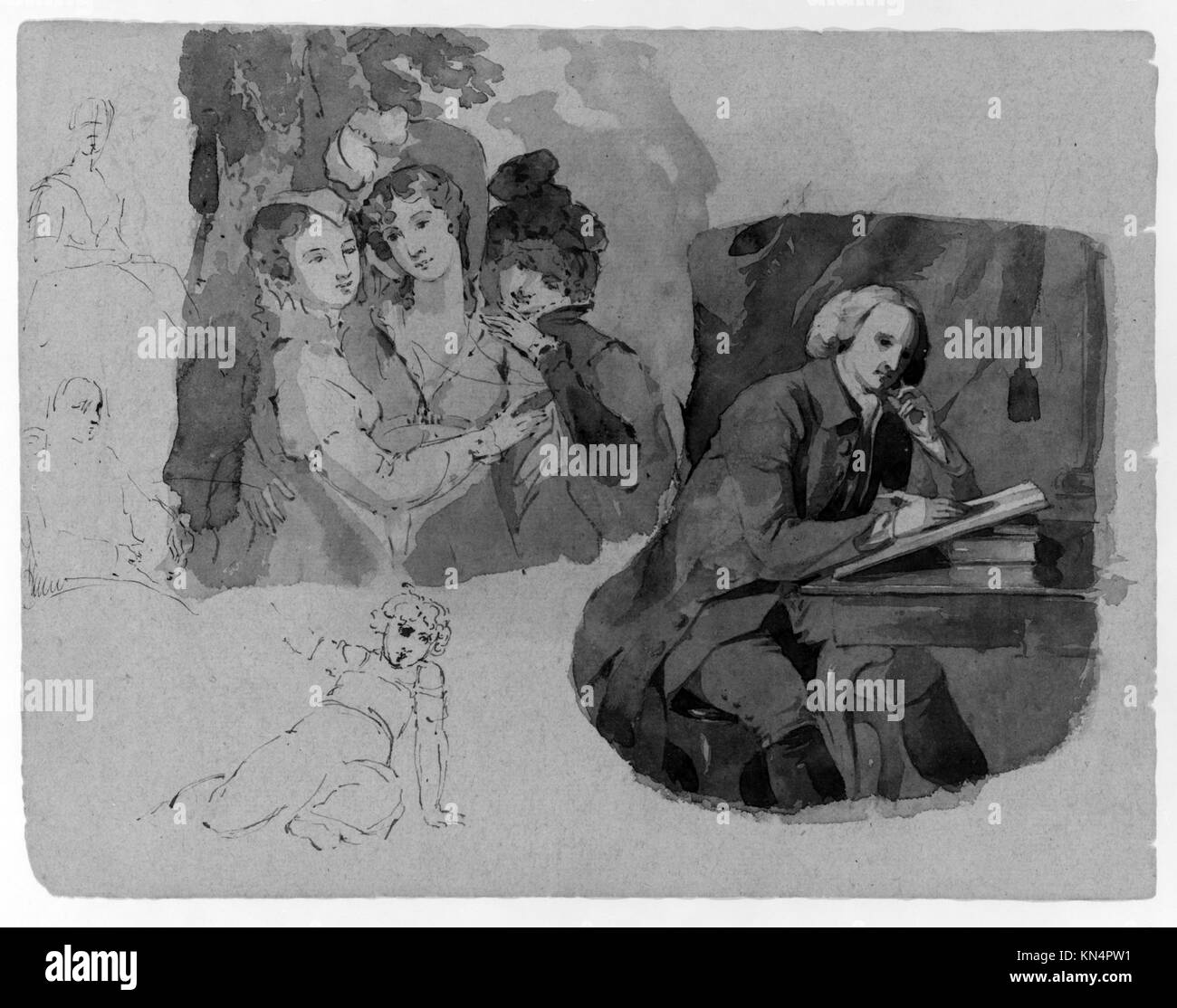 A sketchbook page illustrating the artist’s skill in dynamic ...