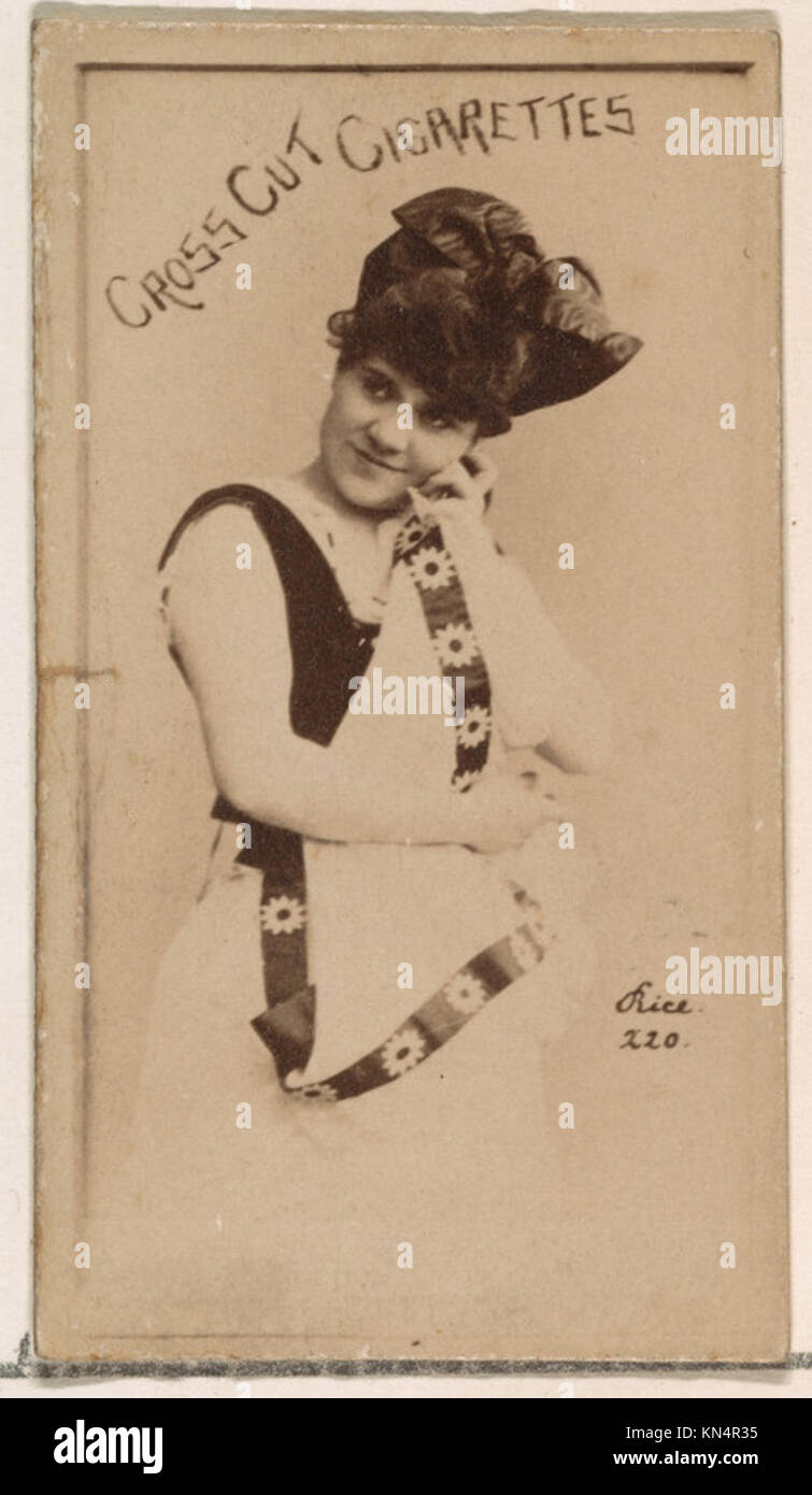 A trading card depicting actress Fanny Rice, issued by Duke Sons & Co ...