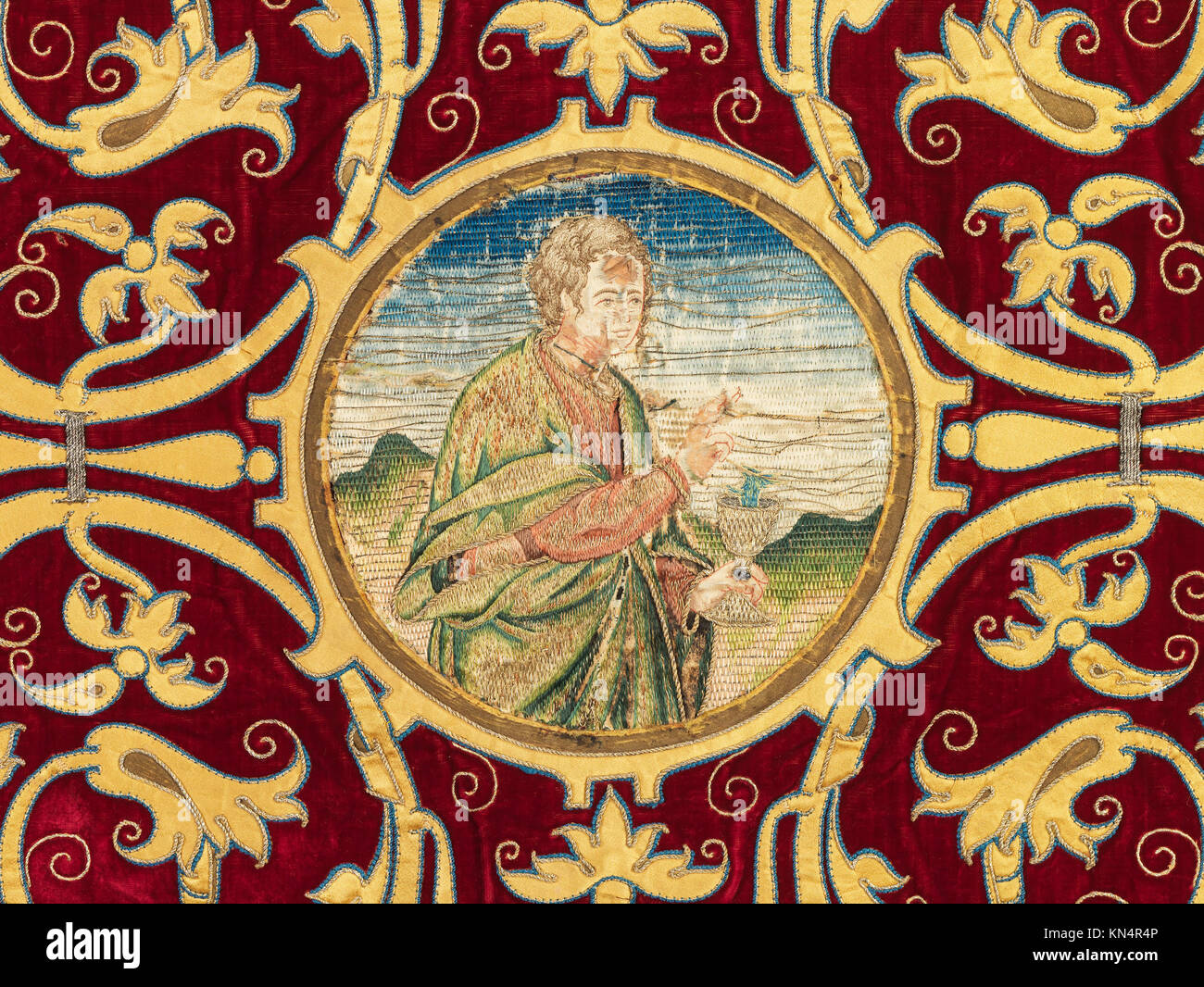 The dalmatic and maniple from the MET collection are liturgical ...